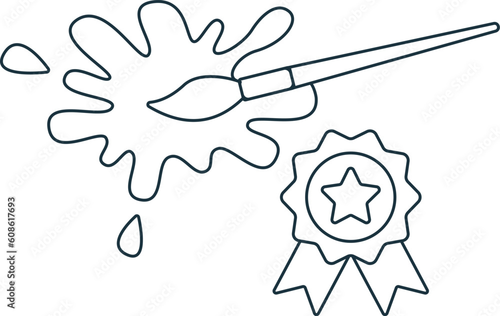 Design patent icon. Monochrome simple sign from intellectual property ...