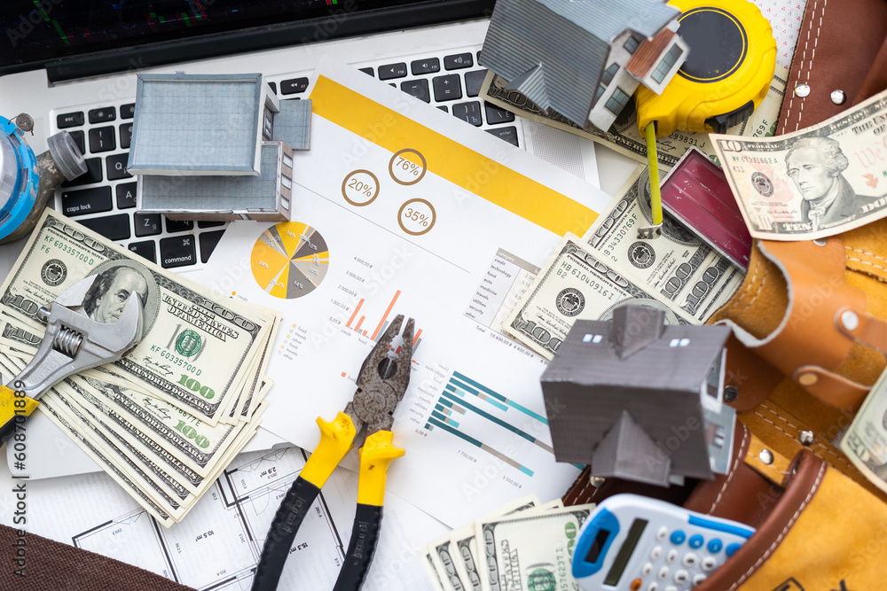 Engineering diagram blueprint paper drafting project sketch ...