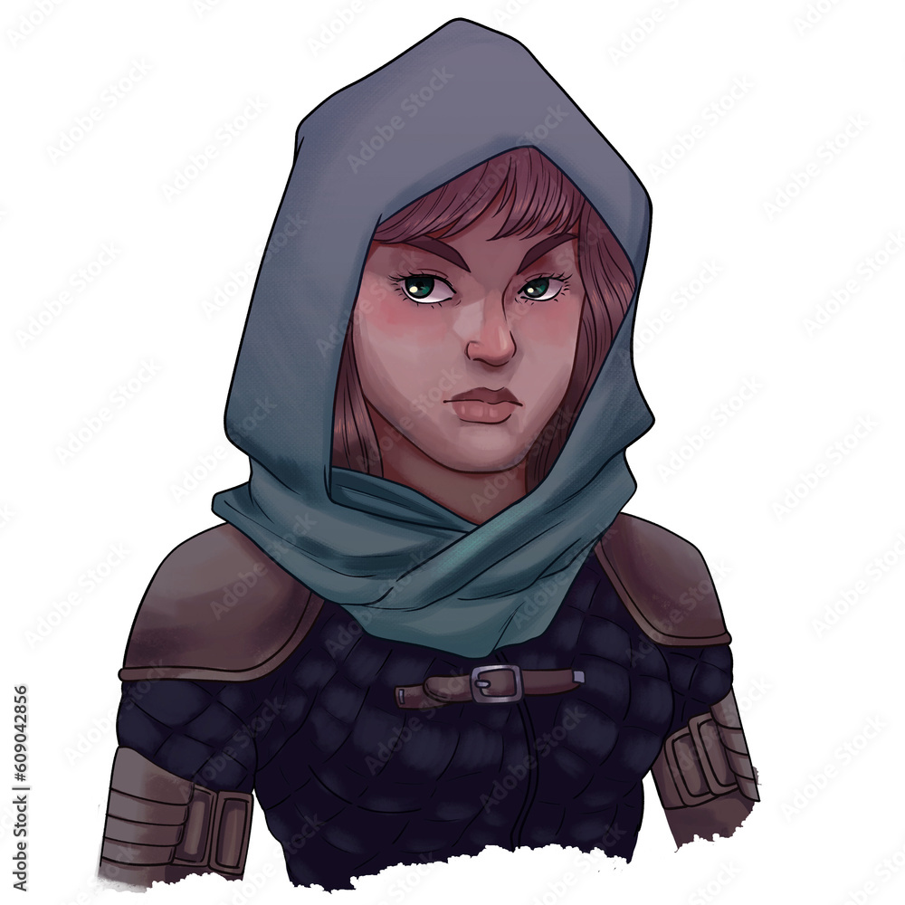 PNG transparent background fantasy character illustration. Female human ...