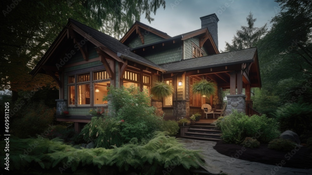 Home architecture design in Tudor Style with Half-timbered constructed ...