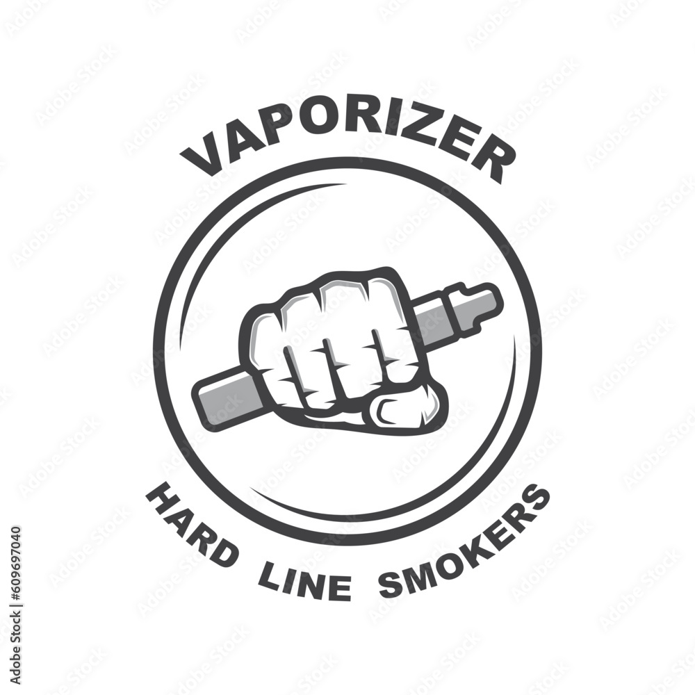 Vape Shop Logo Design Concept Vector. Vaping Logo Design Template Stock ...