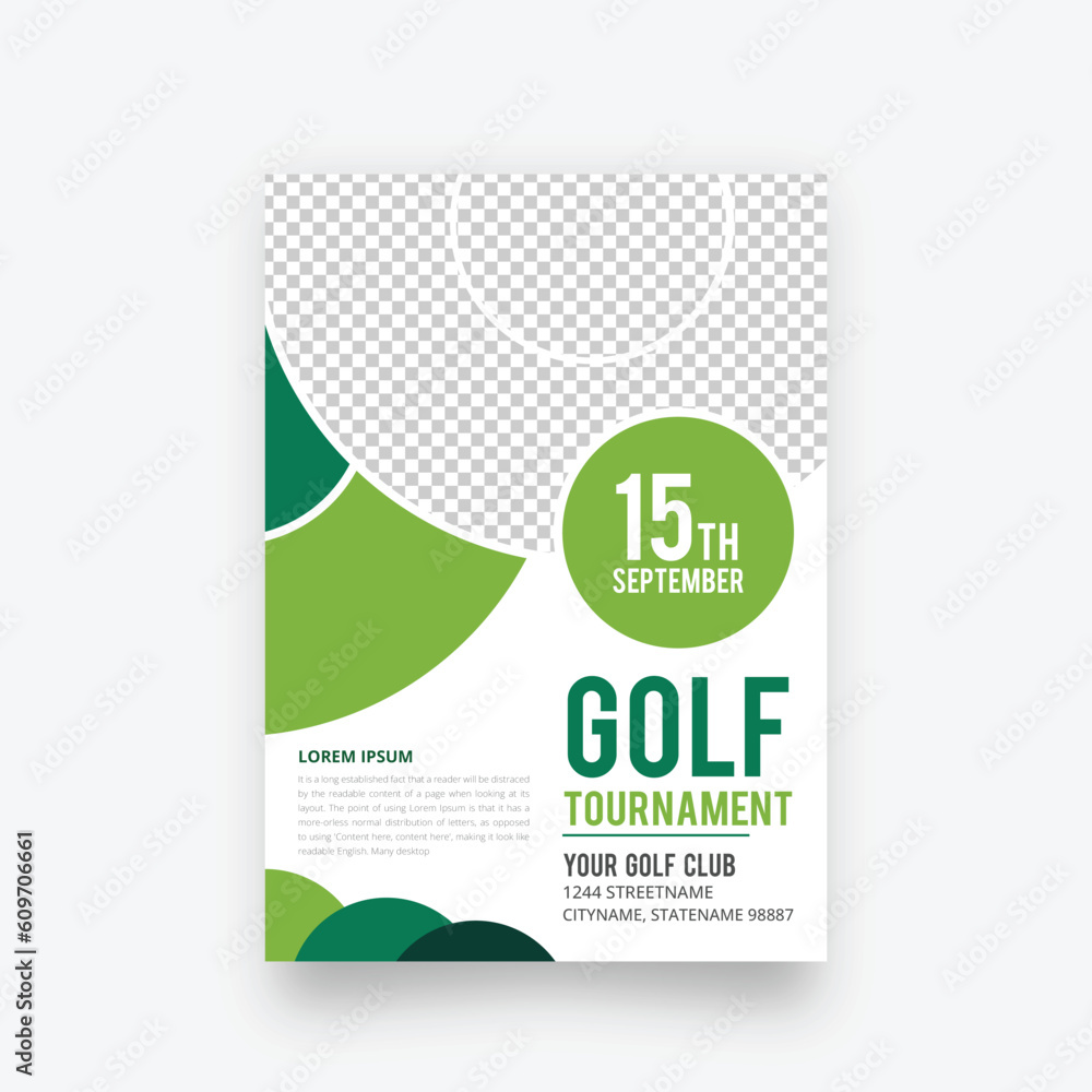 Golf tournament flyer template, Championship or Tournament Event Poster ...