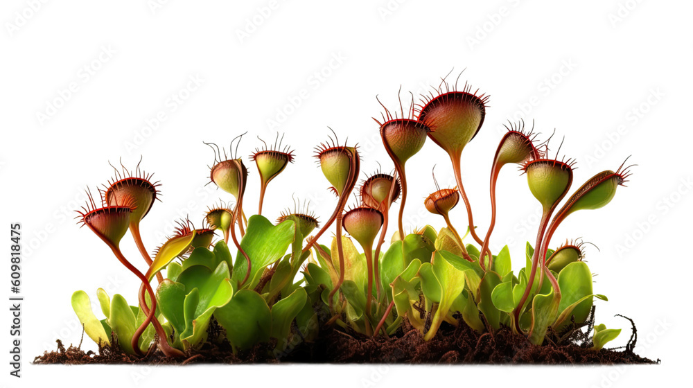 enchanting venus flytrap isolated on a transparent background for ...