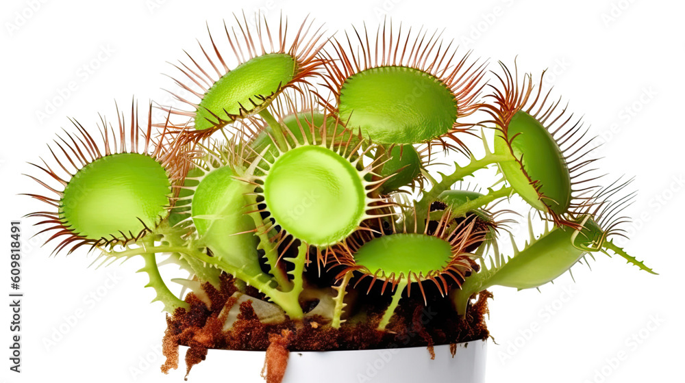 enchanting venus flytrap isolated on a transparent background for ...