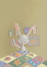 Easter Bunny Patchwork Art Print Free Stock Photo - Public Domain Pictures