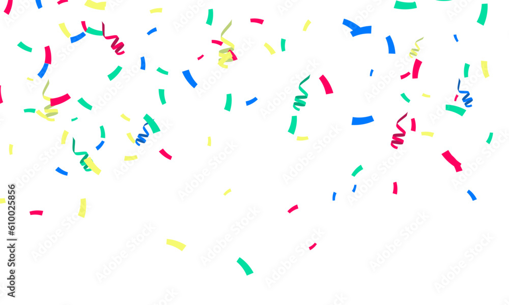 Vibrant Confetti Burst: Vector PNG Illustration of Multicolored ...