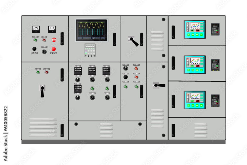 Control Panel. Production control panel and control of computer devices ...