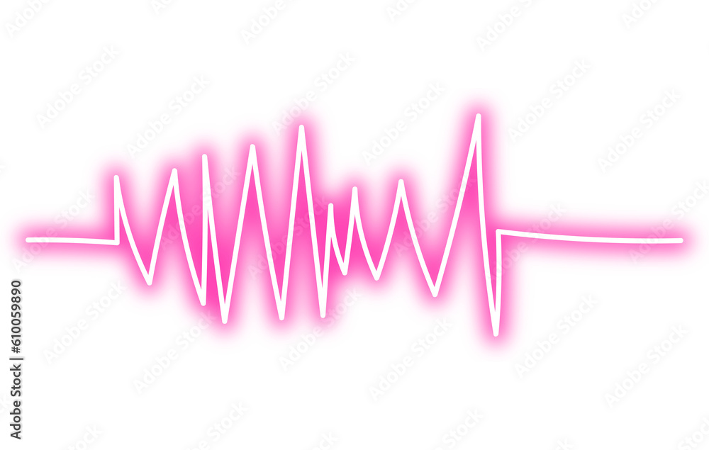 Neon shiny line png. Glowing pink line on transparent background. Stock ...
