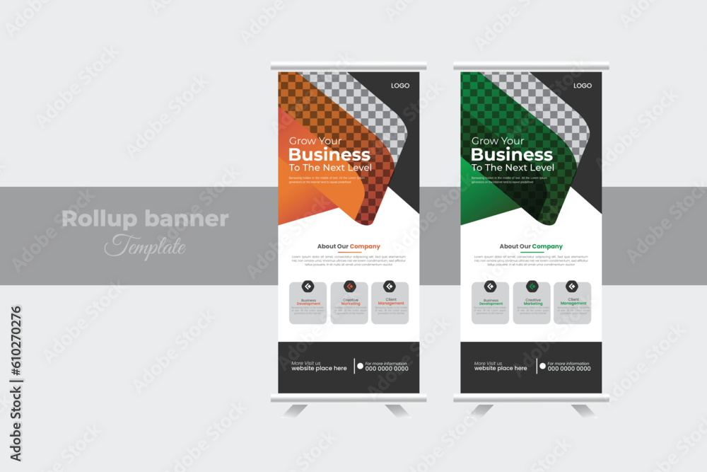 Corporate Roll Up Banner Signage Standee Template | Creative Business X ...