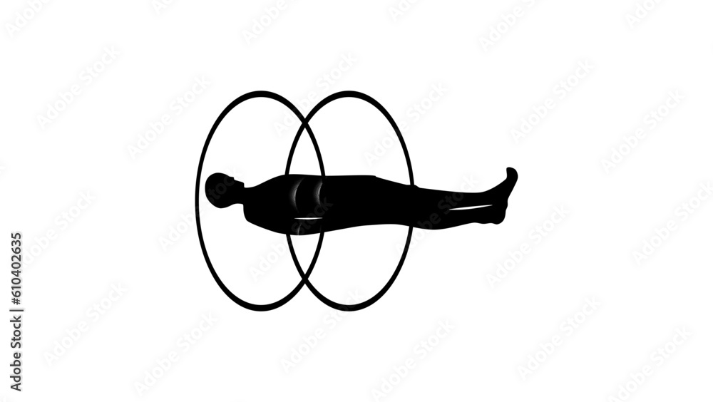 MRI Scan silhouette, Magnetic resonance imaging (MRI) Stock Vector ...