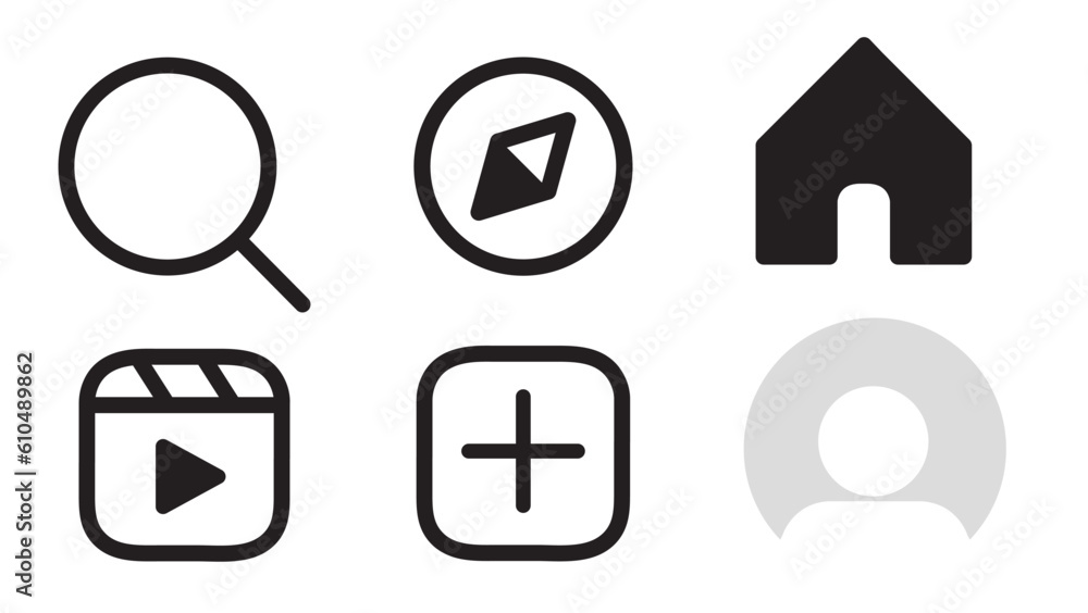 instagram icon. ig icon. like comment share flag. heart icon. ig button ...