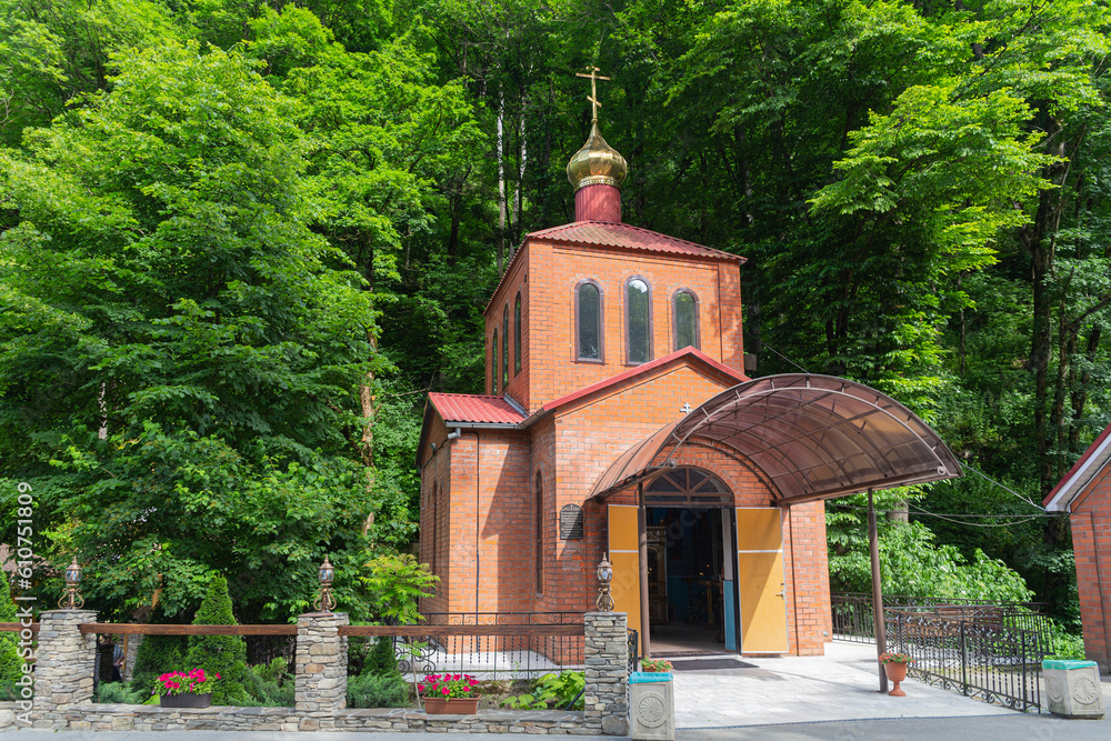 Orthodox complex of holy springs "Holy Hand" in the Krasnodar territory ...