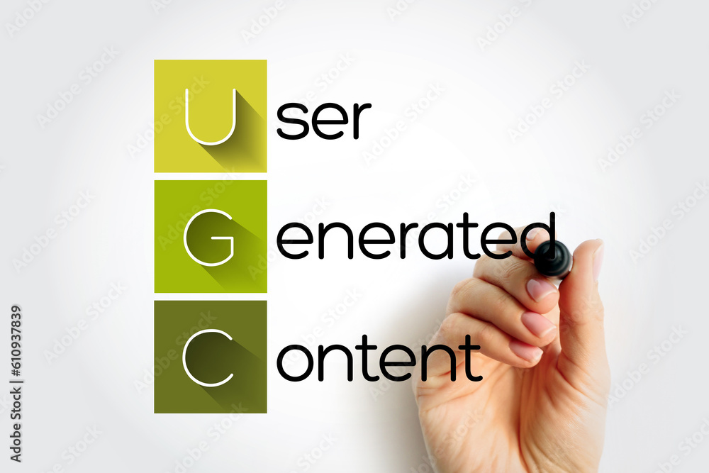 UGC User Generated Content - specific content created by customers and ...
