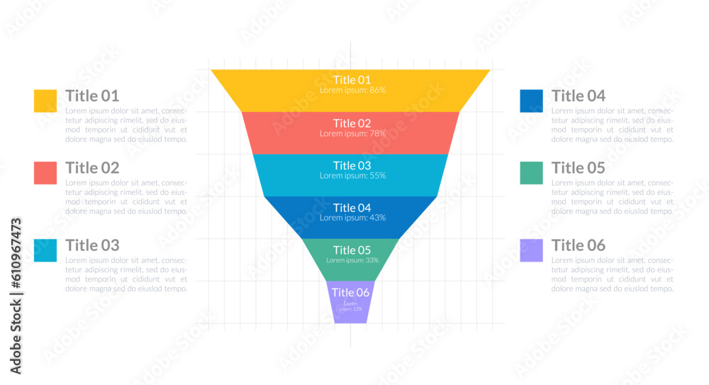 Employment process infographic funnel chart design template. Hiring ...
