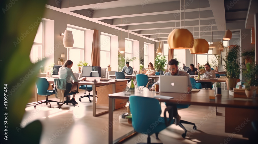 Coworking space background. Stock Photo | Adobe Stock