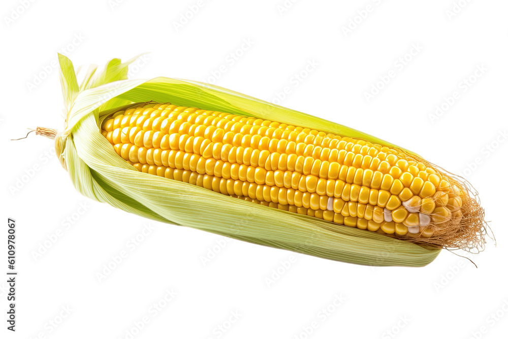 Corn isolated on transparent background. PNG file, cut out. Generative ...