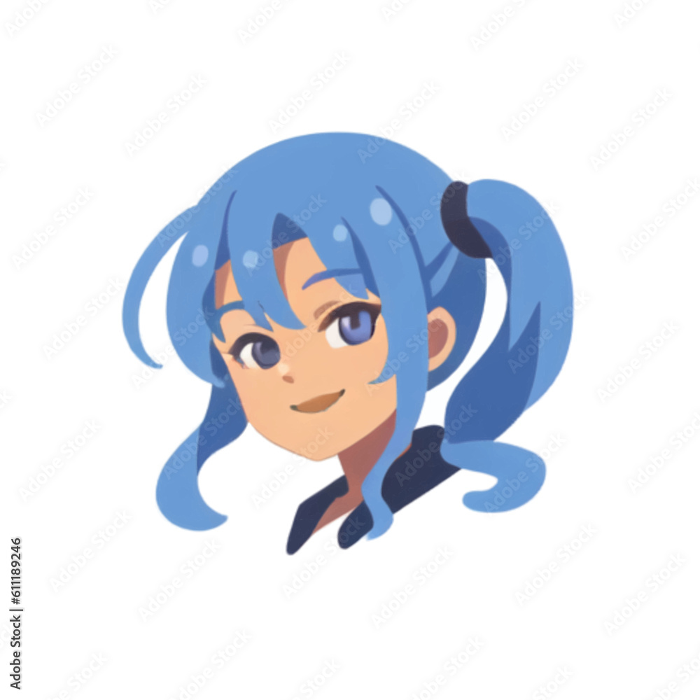 Hololive Vtuber Hoshimachi Suisei Vector A Blue Hair Blue Eyes Girl