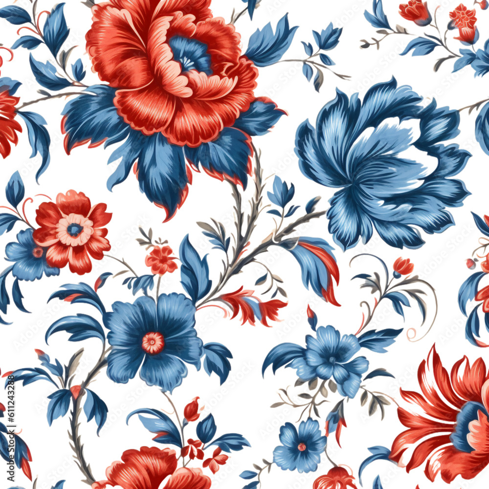 4th of July Flowers Background Sublimation, 4th of July Watercolor ...