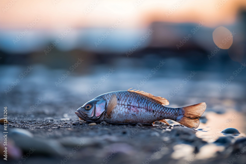 Dead fish washed ashore due to water pollution, Climate change and ...