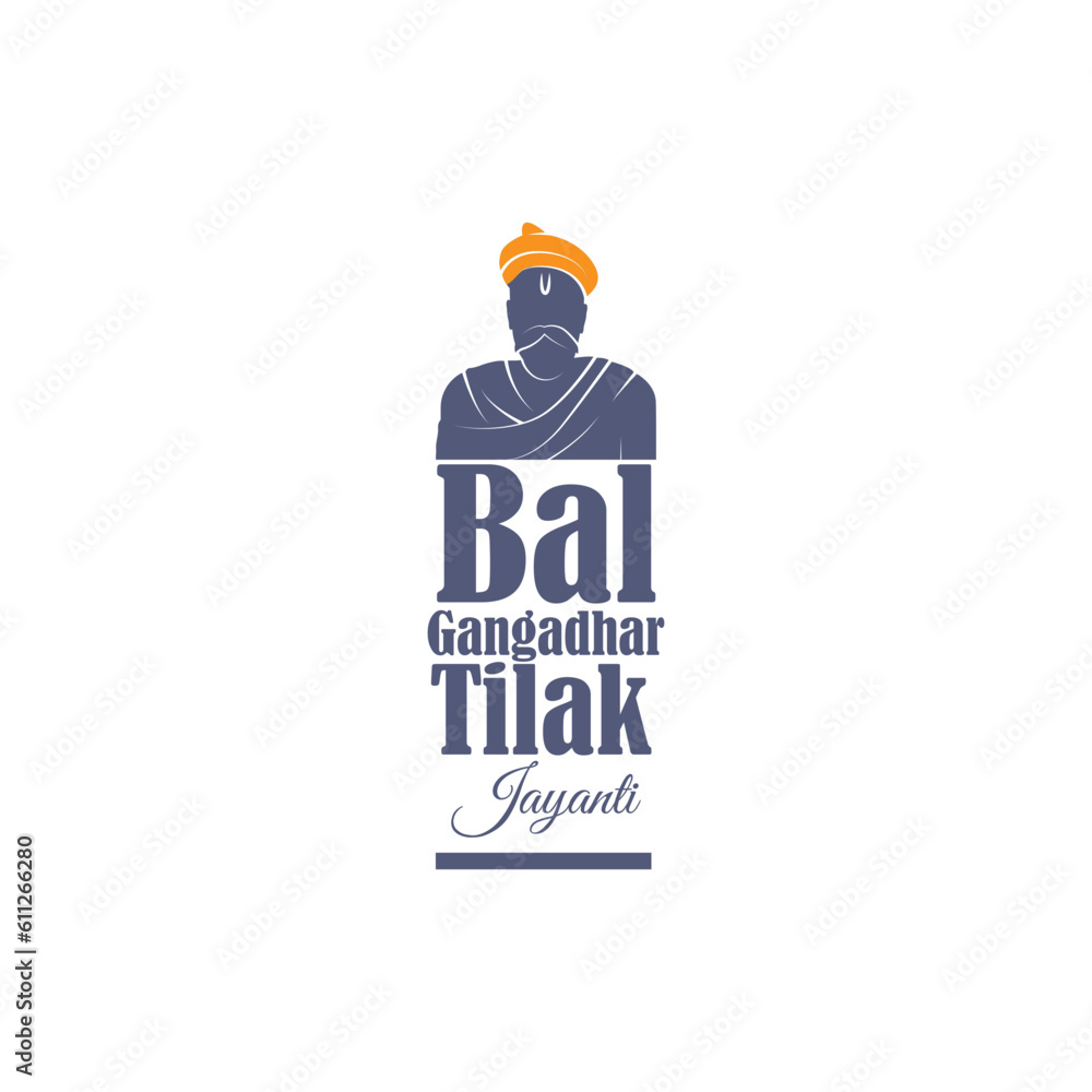 Vector illustration of Bal Gangadhar Tilak Jayanti social media story ...