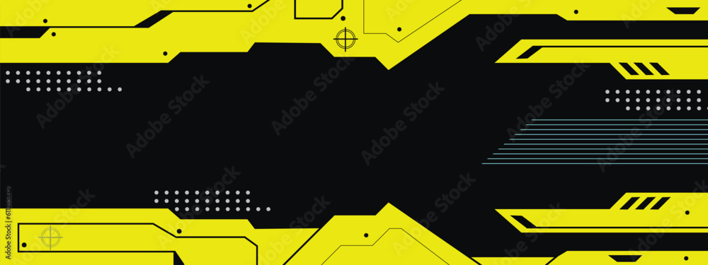 Futuristic Graphic Card Motherboard Design | Cyberpunk Layout Template ...