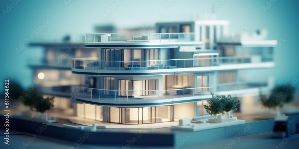 Abstract modern architecture mesmerizes with its fusion of form and ...