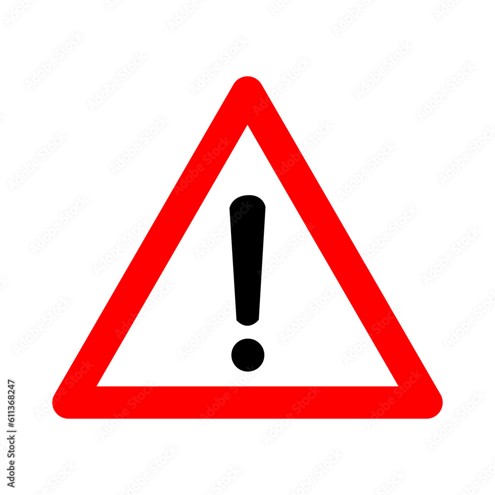 ภาพประกอบ Stock Dangerous area sign. Warning sign other danger. Red ...