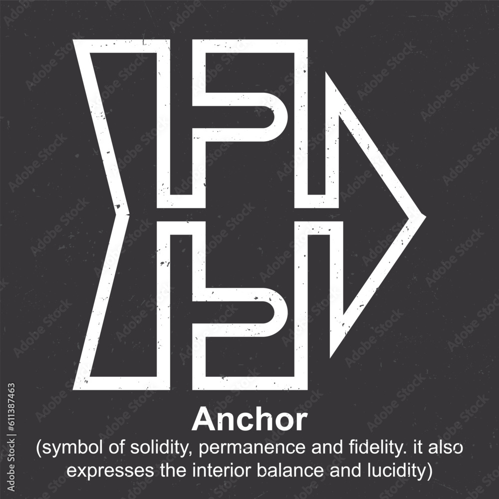 Vector de Stock Anchor (symbol of solidity, permanence and fidelity. it ...