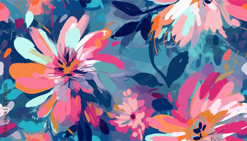 Abstract Flower Design Pattern