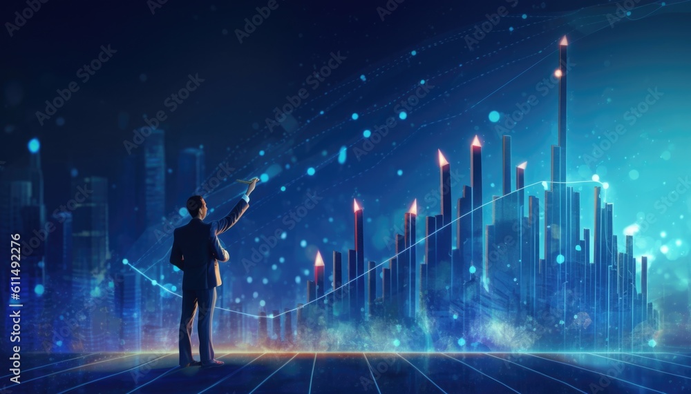 Business development to success and growing growth concept, Businessman ...