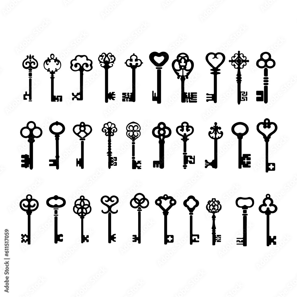 Image vectorielle Stock Key SVG, Key Clipart, Keys Svg Bundle, Magic ...