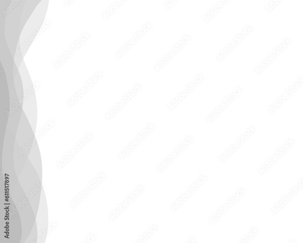 white background with left side grey border, blank space presentation ...