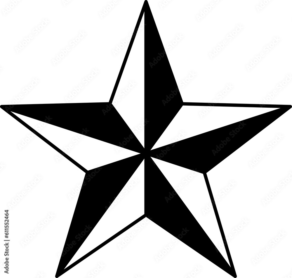 Star symbol. Star icon. Star shape on transparent background. Stock ...
