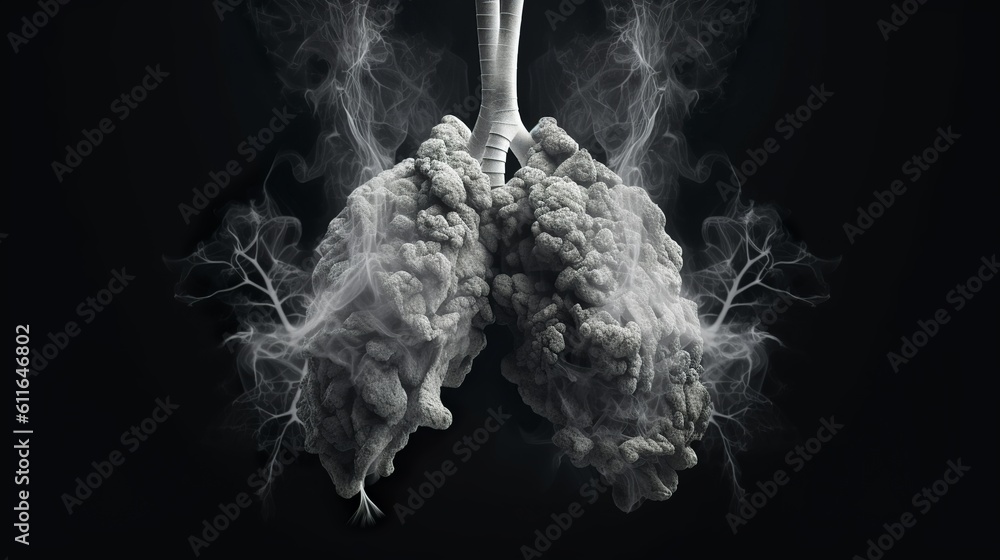 The concept of air pollution and lung disease, the effects of polluted ...