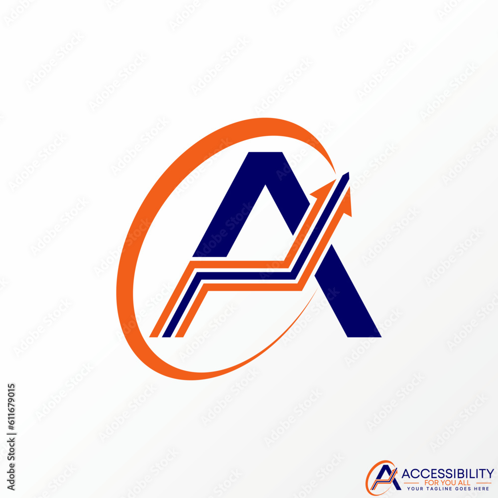Logo design graphic concept creative abstract premium free vector stock letter A font with cut ...