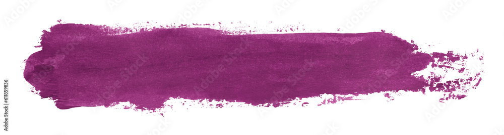 Shiny dark purpley brush watercolor painting isolated on transparent ...