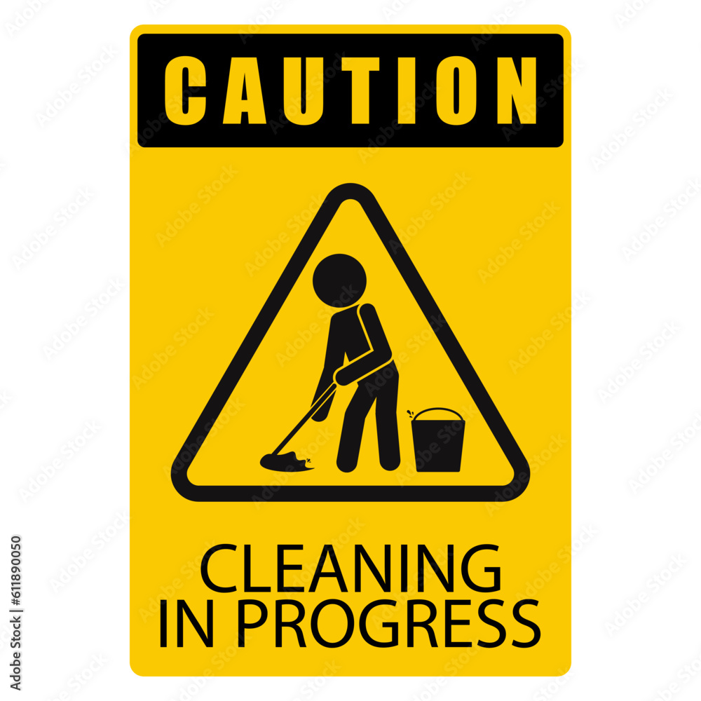 Printable safety sign stickman moping floor with water icon for safety ...