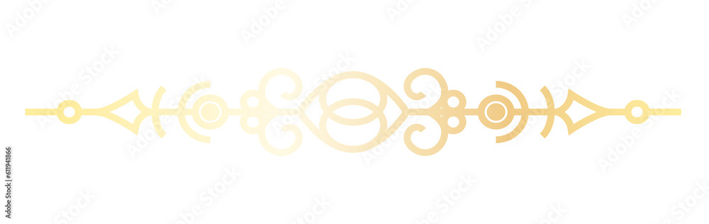 Line art luxury golden border. Abstract golden elegant text divider for ...