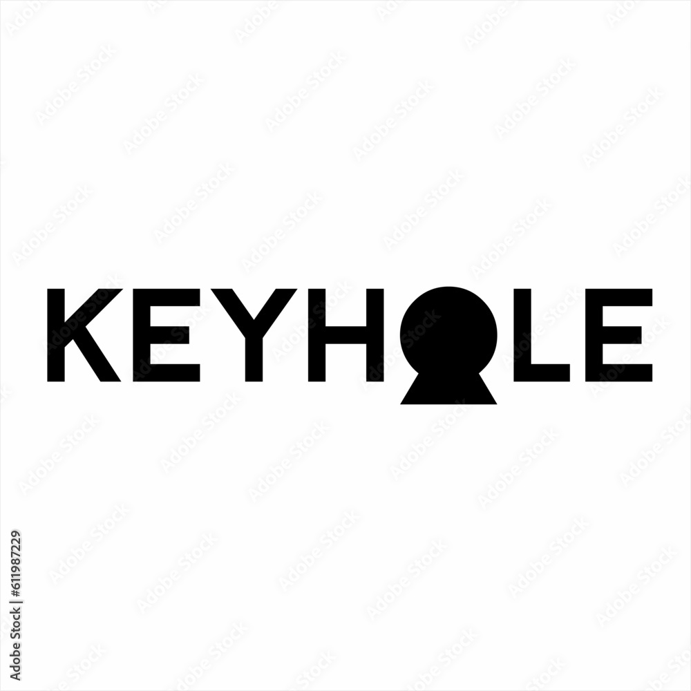 Keyhole logo design. types of logos and vector logos. 素材庫向量圖 | Adobe Stock