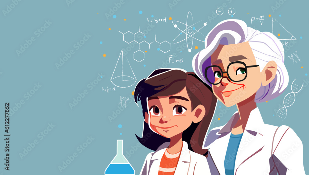 Cute illustration of International day of women and girls in science ...