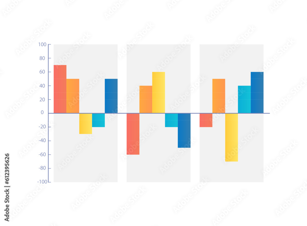 Both directions column infographic chart design template. Above and ... Both directions column infographic chart design template. Above and ...