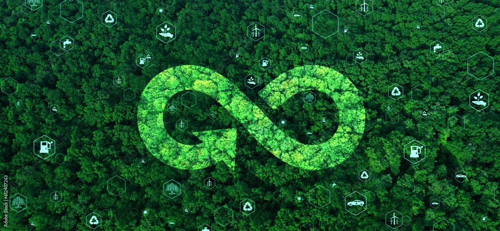 Circular economy concept. Sharing,reusing,repairing,renovating and ...