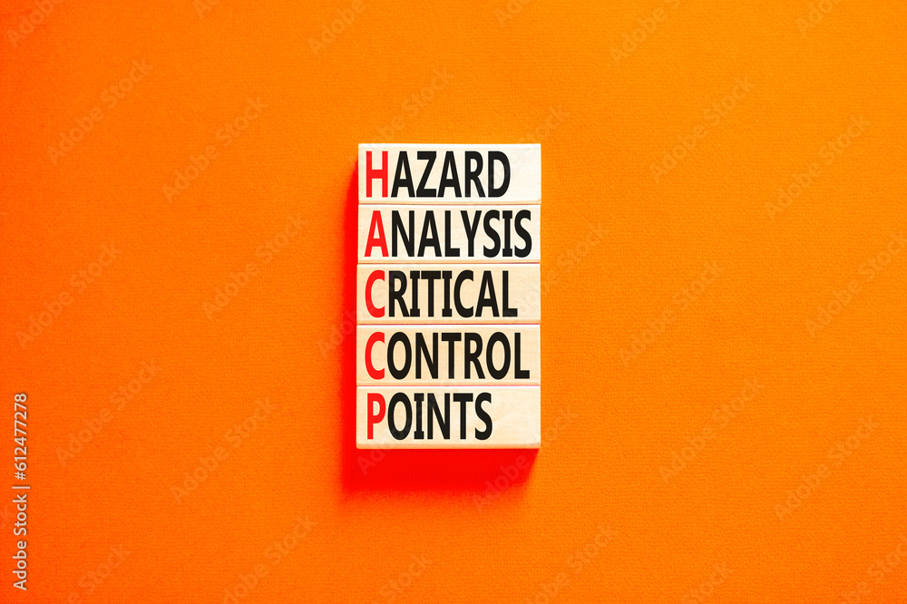 HACCP symbol. Concept words HACCP hazard analysis critical control ...