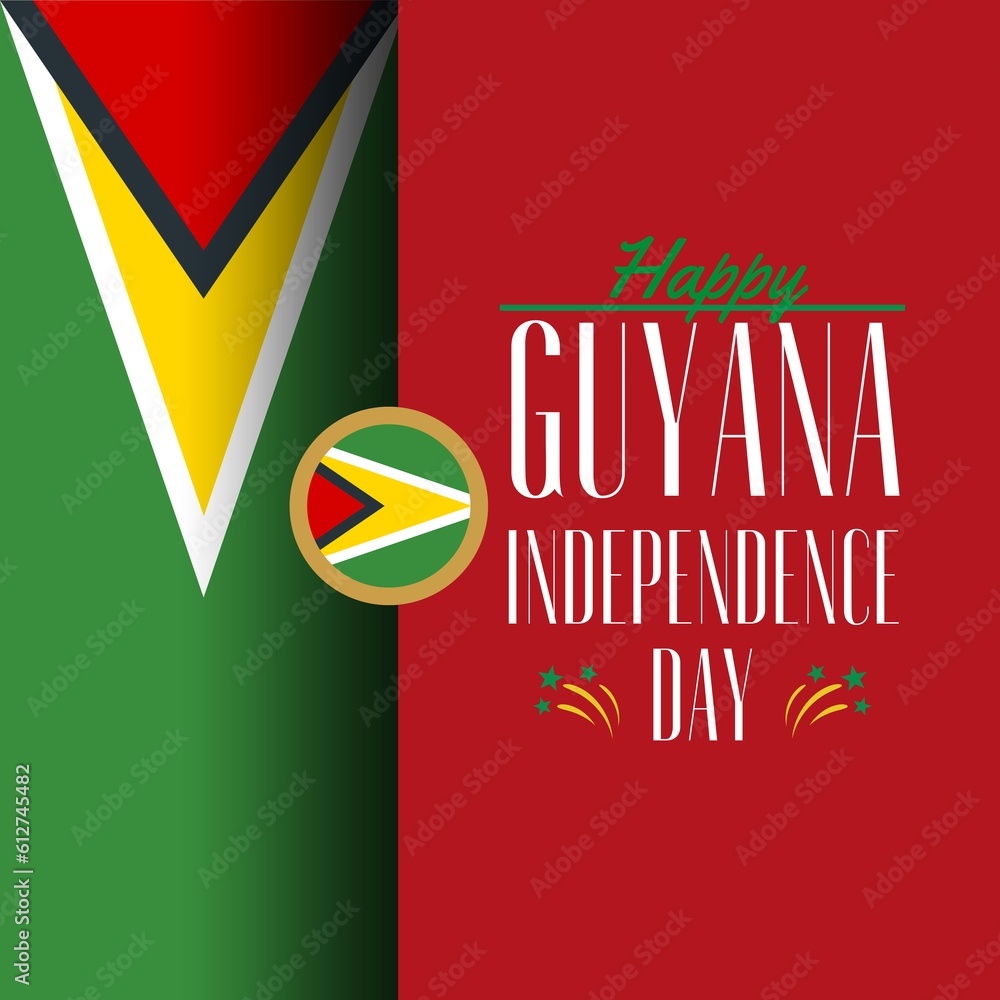 Premium Vector | Guyana independence day background elegant design Stock Illustration | Adobe Stock