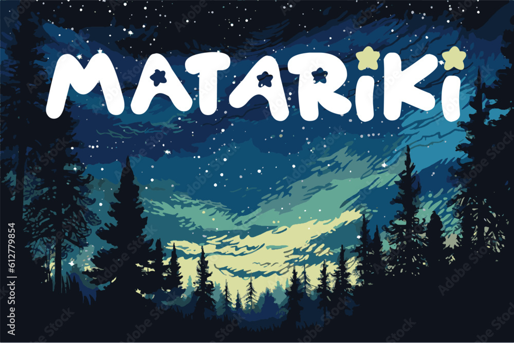 Matariki - Maori New Year Stock Vector | Adobe Stock