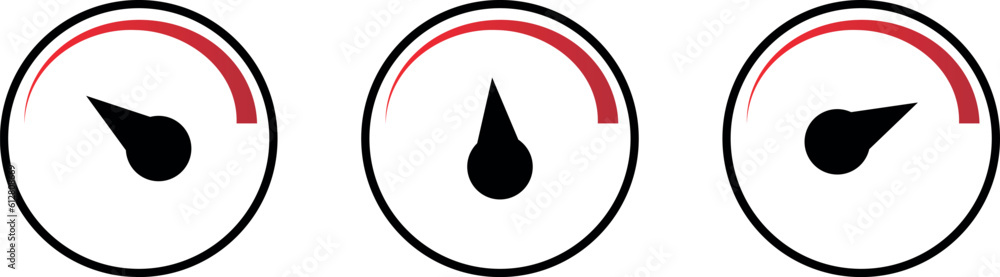 Speedtest set icon. Circle with arrow and scale. Minimum. Minimum and ... Speedtest set icon. Circle with arrow and scale. Minimum. Minimum and ...