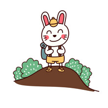 Easter Hiking Bunny Rabbit Art Free Stock Photo - Public Domain Pictures