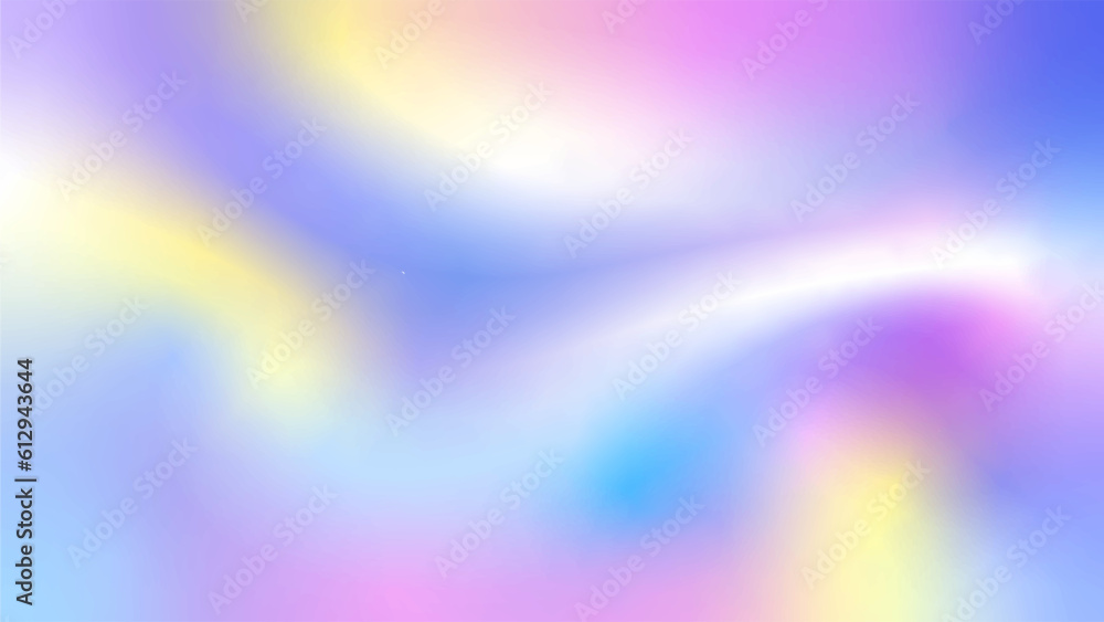 Holographic gradient vector pastel color palette background 16x9 Stock ...