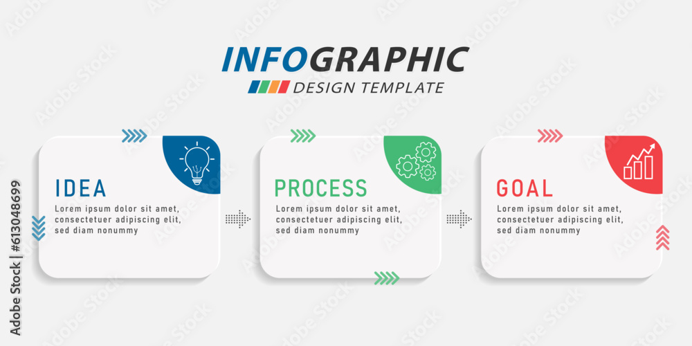 Timeline Creator infographic template. 3 Step timeline journey, calendar Flat simple ...