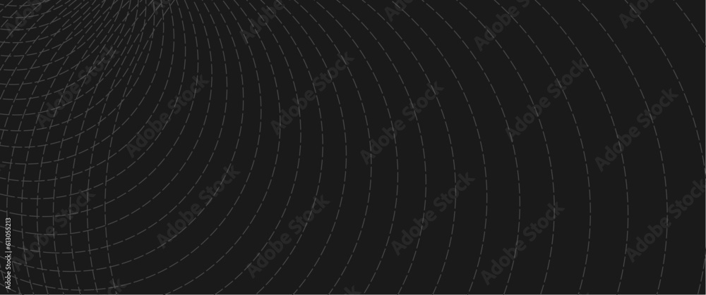 abstract dashed line or dashed stroke in curvy shape, modern curvy ...